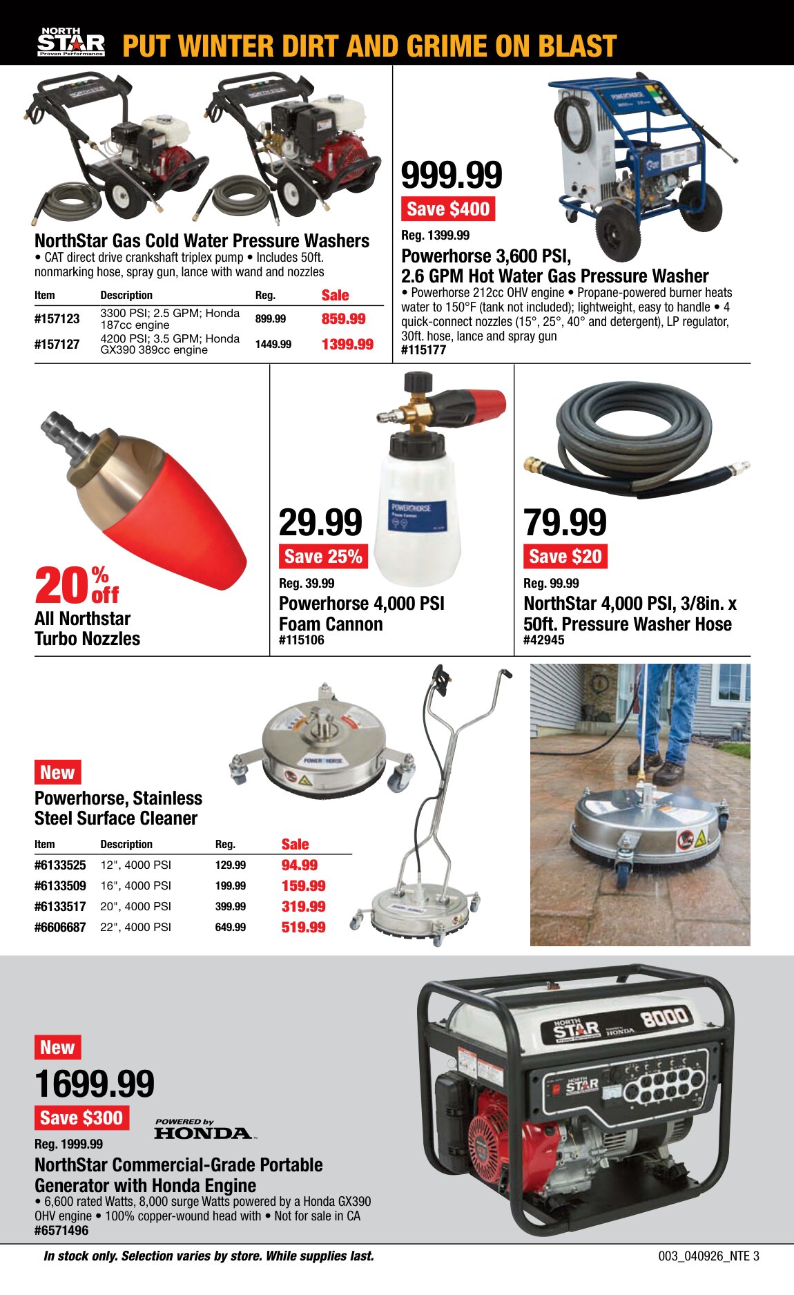 Northern Tool Deals April 6 - April 26, 2026. The Season's Biggest Sale!