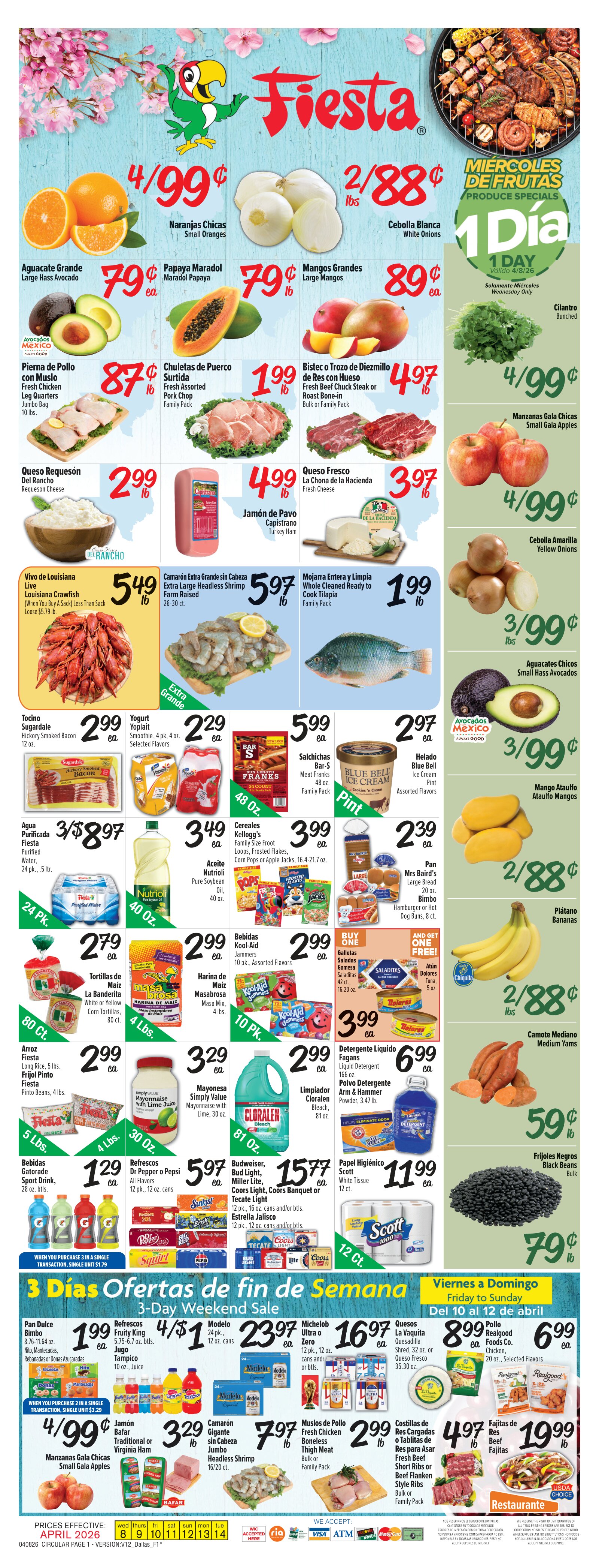 Fiesta Mart Weekly Ad April 8 - April 14, 2026