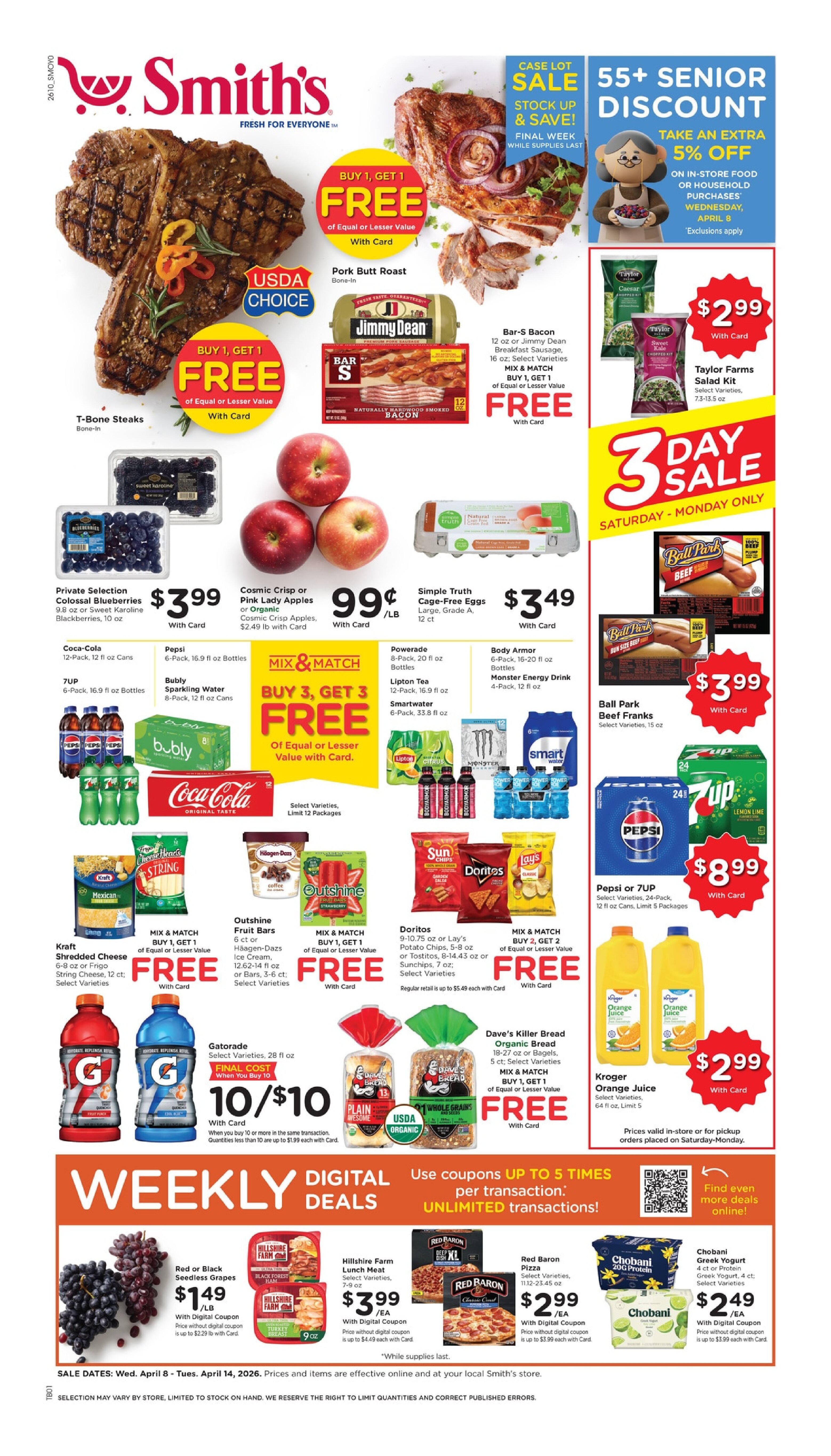 Smith's Weekly Ad April 8 - April 14, 2026