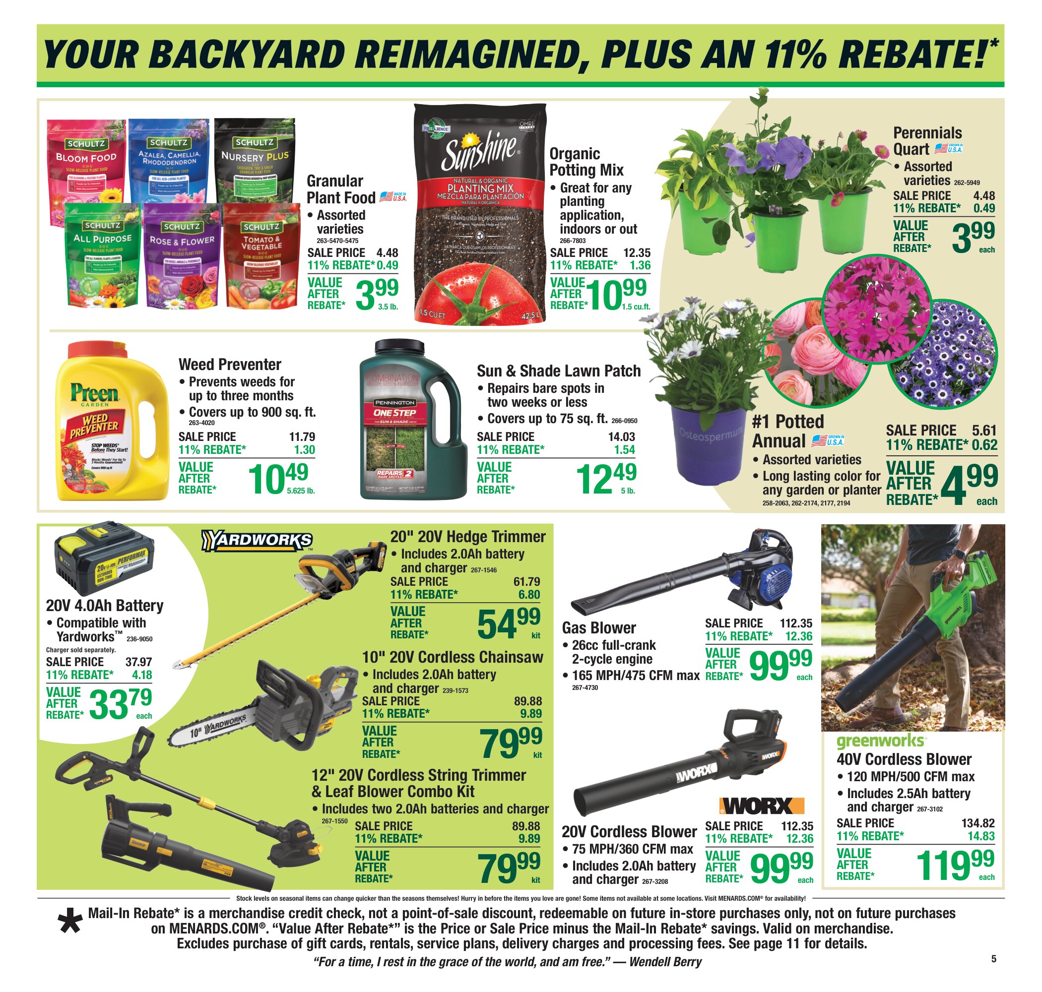 Menards Weekly Ad April 9 - April 19, 2026