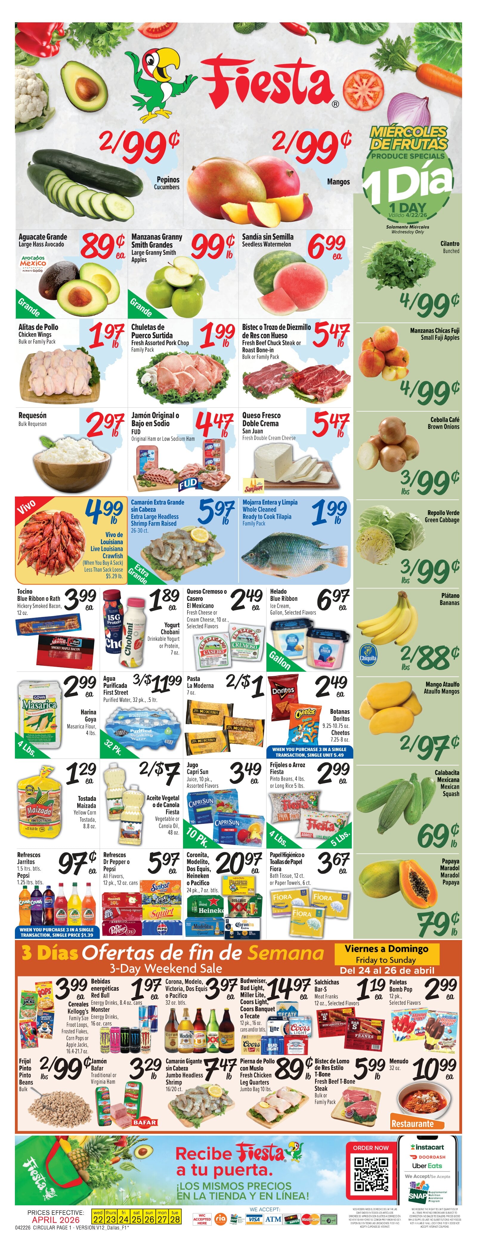 Fiesta Mart Weekly Ad April 22 - April 28, 2026