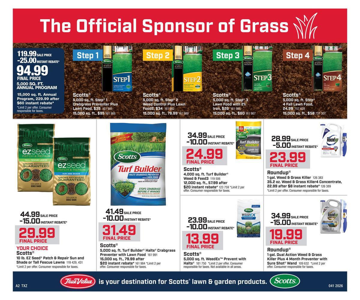 True Value Ad April 3 - April 20, 2026. Grow Your Way!