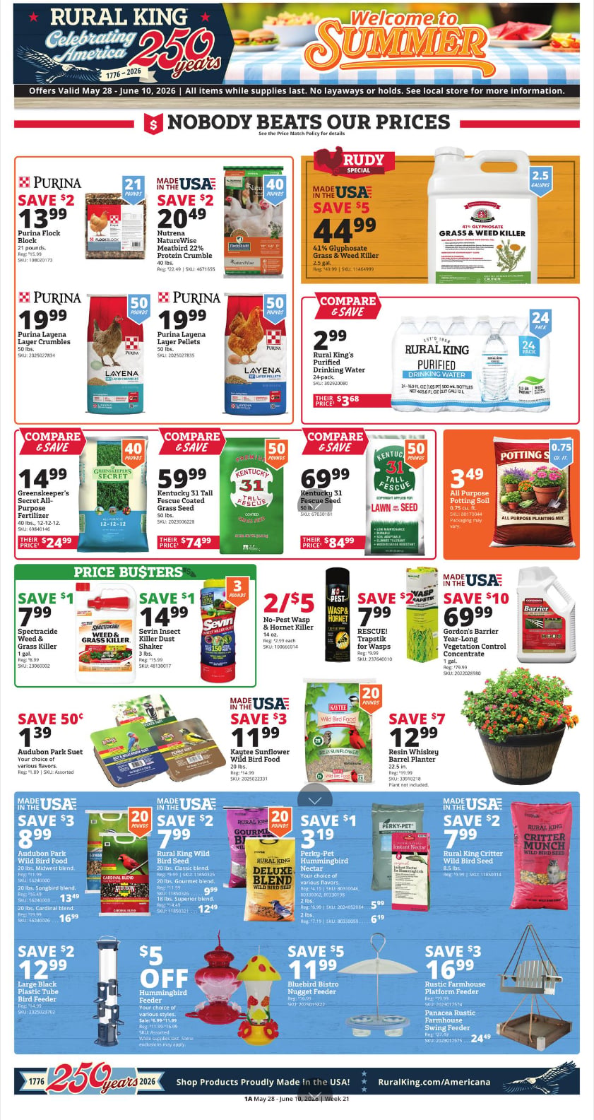 Rural King Weekly Ad May 28 - June 10, 2026. Summer Savings!
