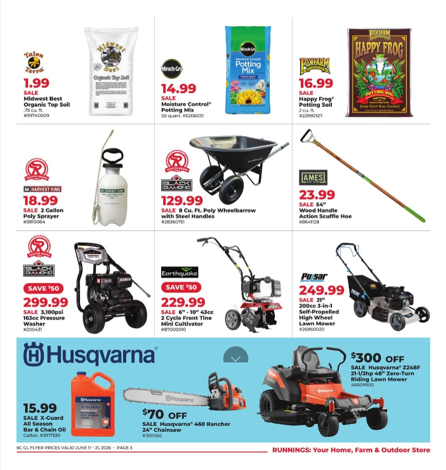 Runnings Weekly Flyer June 11 – June 21, 2026. Happy Father's Day!