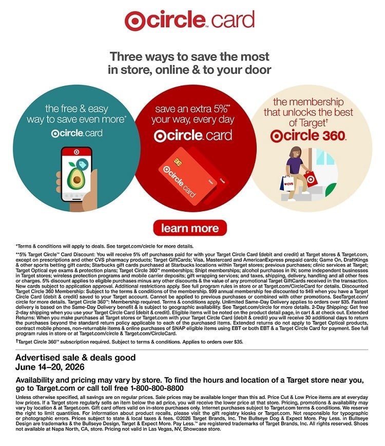 Target Weekly Ad June 14 - June 20, 2026. Go BIG Tis Father's Day!