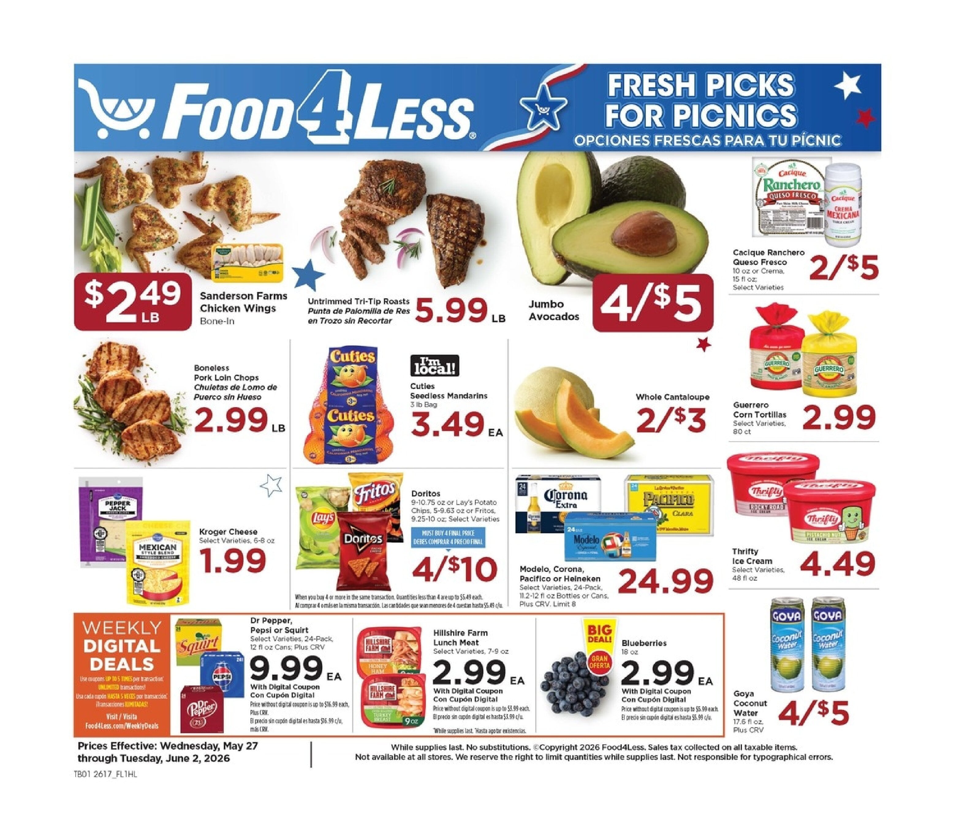Food 4 Less Weekly Ad May 27 - June 2, 2026