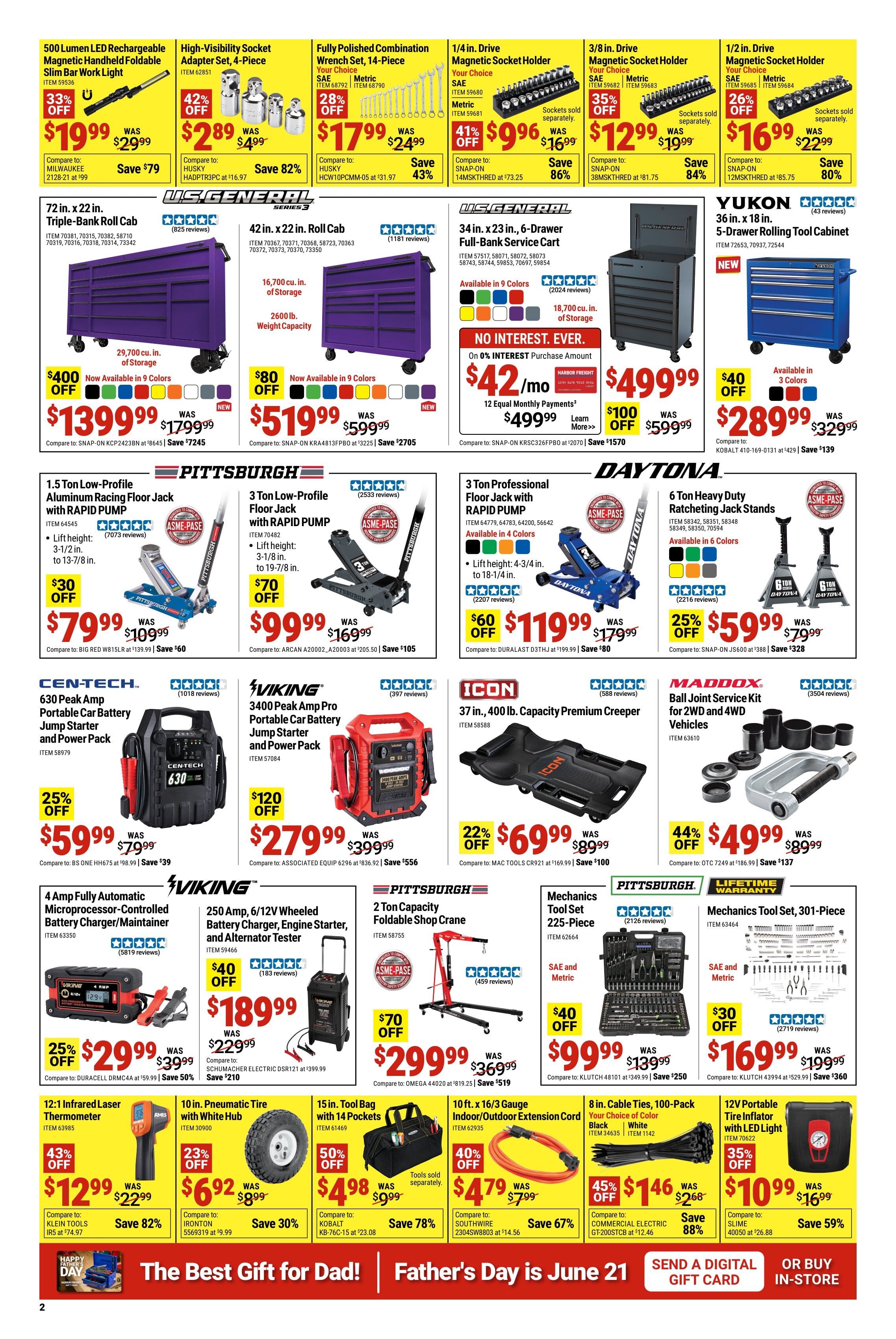 Harbor Freight Ad June 1 - June 7, 2026. June Parking Lot Sale!