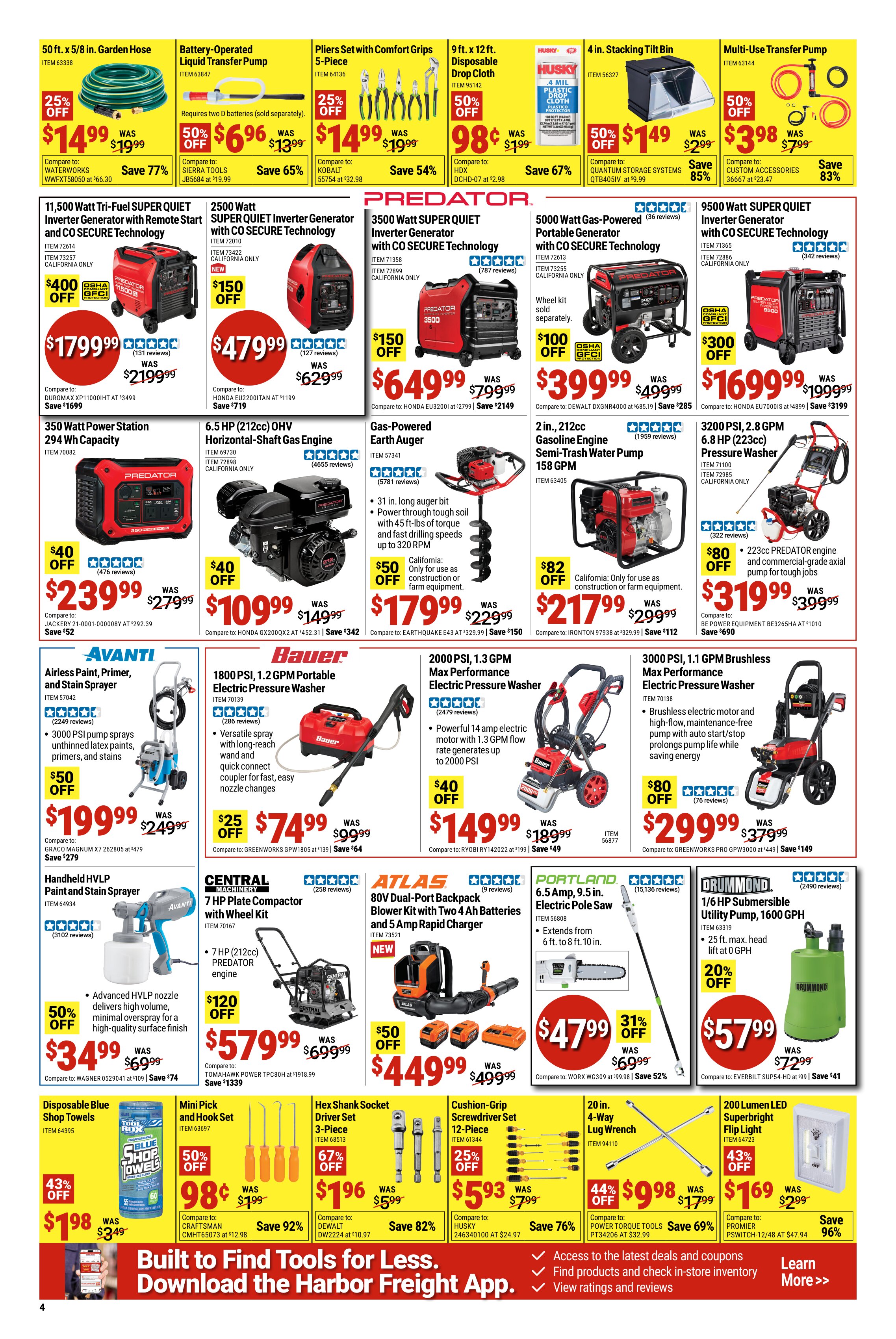 Harbor Freight Ad June 1 - June 7, 2026. June Parking Lot Sale!