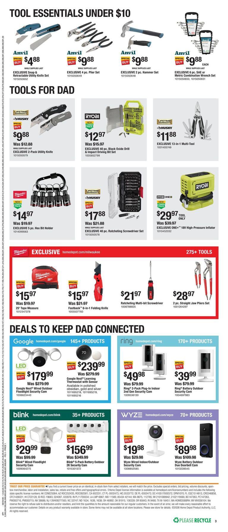 Home Depot Weekly Ad June 4 - June 24, 2026. Father's Day Savings!