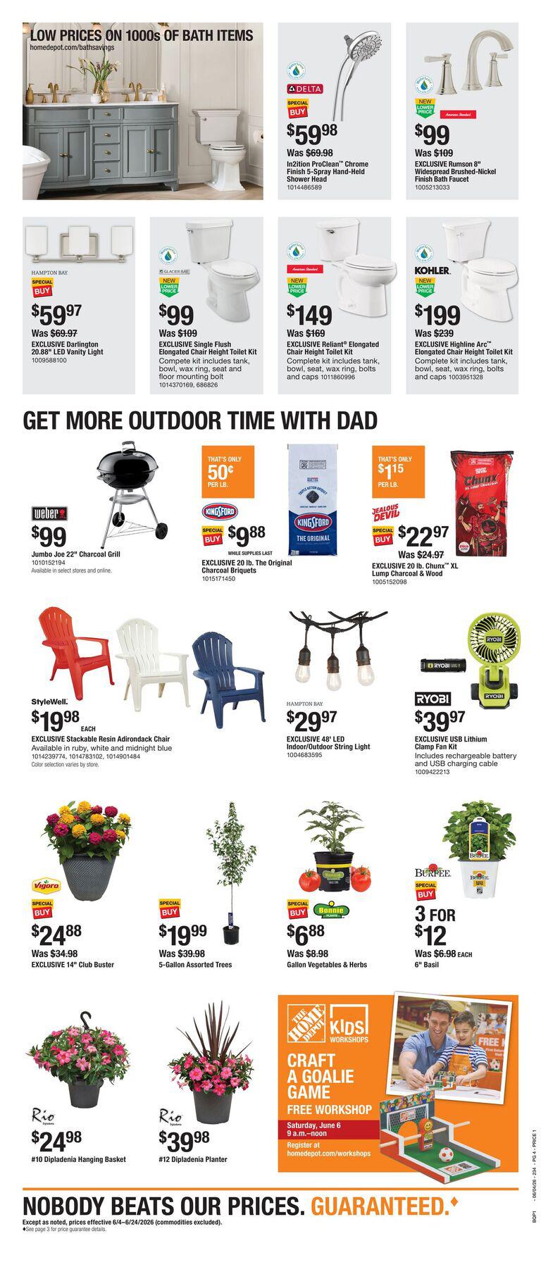 Home Depot Weekly Ad June 4 - June 24, 2026. Father's Day Savings!